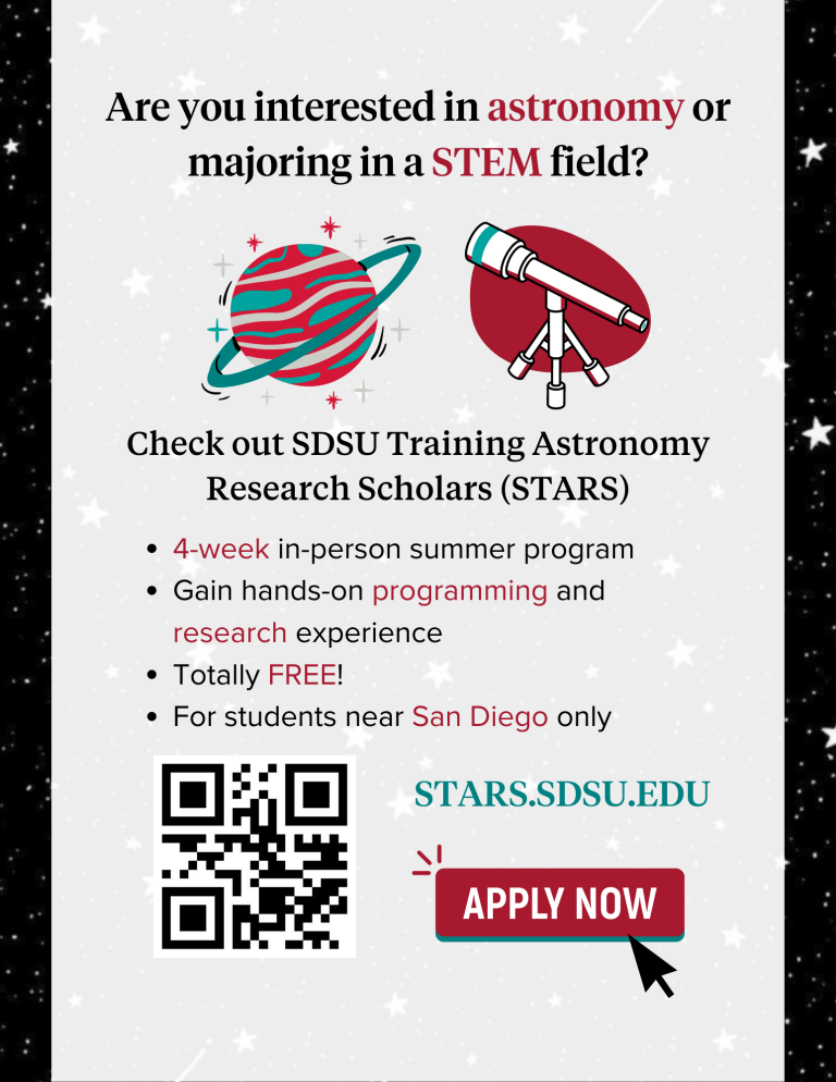 STARS 2023 Applications Now Open – Department of Astronomy